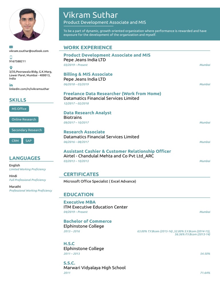 Vikram's Resume - Updated | PDF | Software | Computing