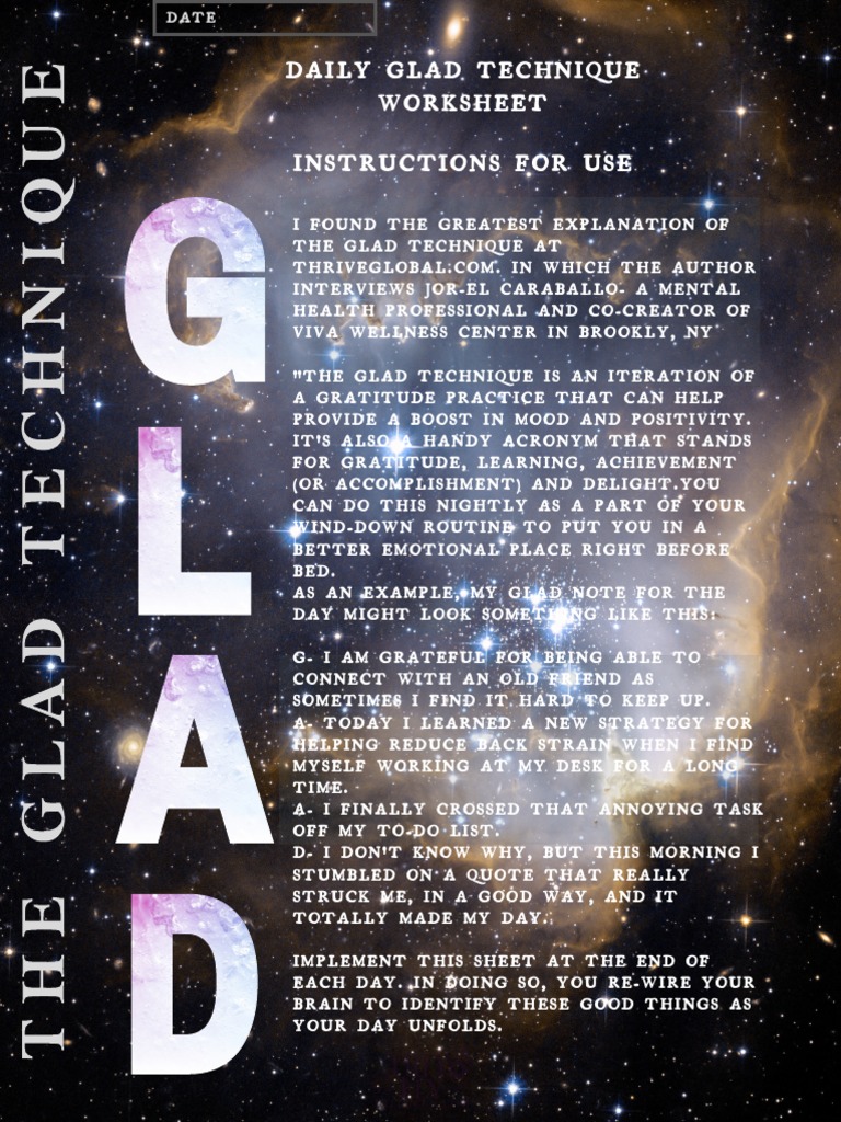 The Glad Technique Space | PDF