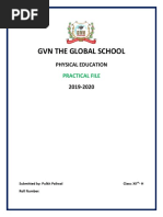 Physical Education Project Cover Page 1 | PDF