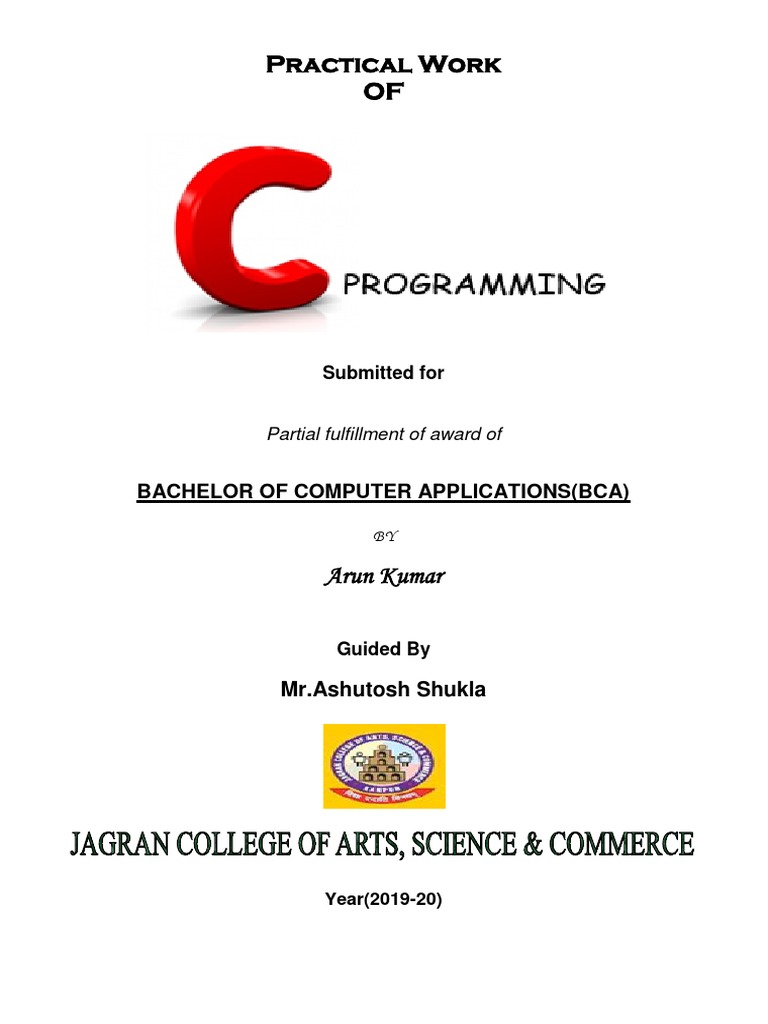 Practical Work OF: Arun Kumar | PDF | Career & Growth