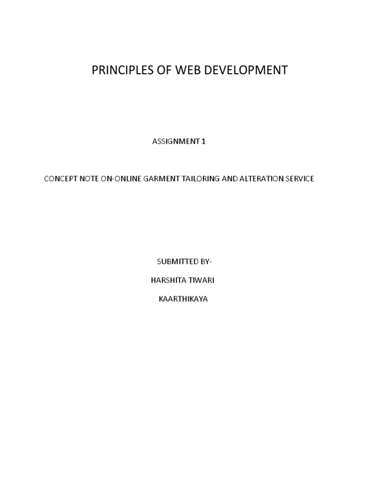 Principles of Web Development | PDF | Suit (Clothing) | Marketing