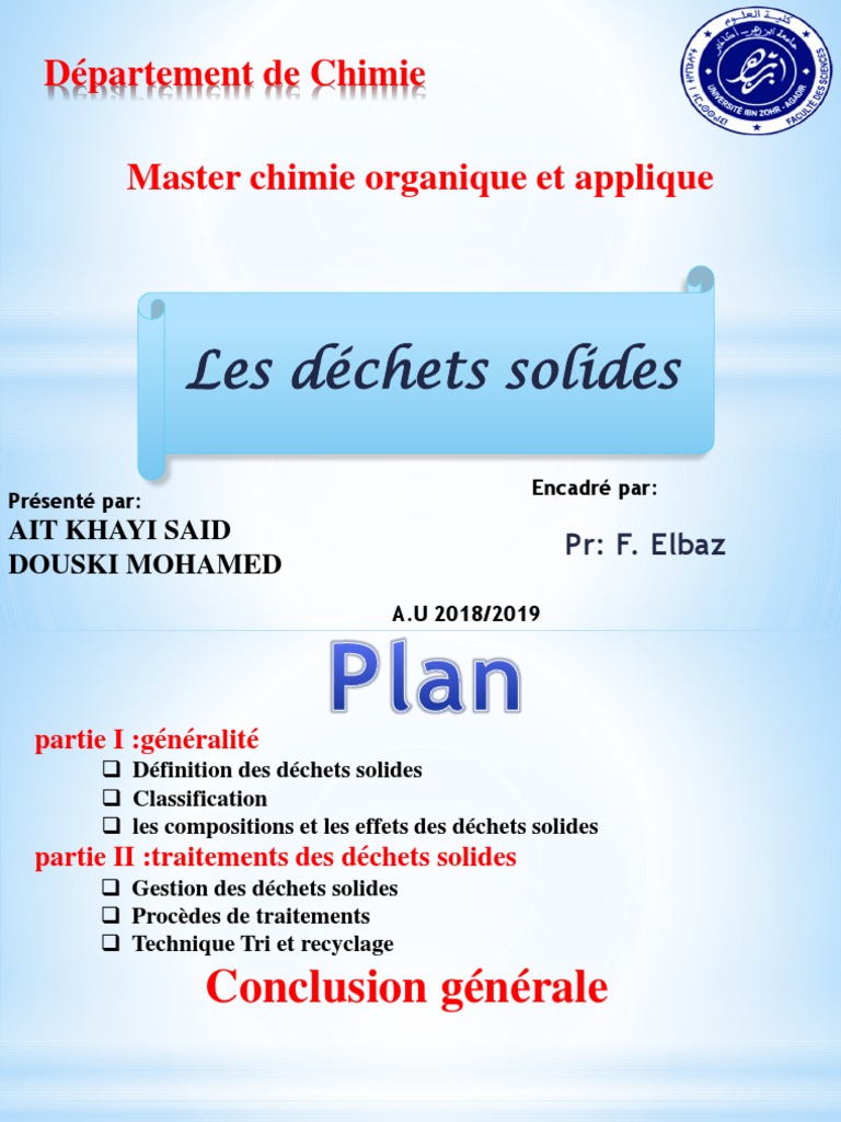 Les Dechets Solides | PDF | Décharge (déchet) | Gestion des déchets