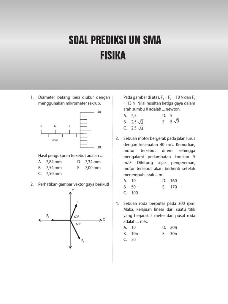 Kumpulan Soal Dan Jawaban Fisika Sma | PDF