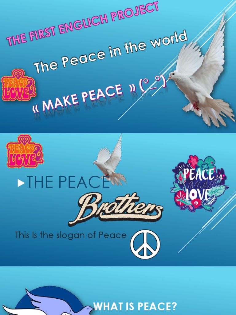 Peace in English 2as | PDF | Peace | Forgiveness