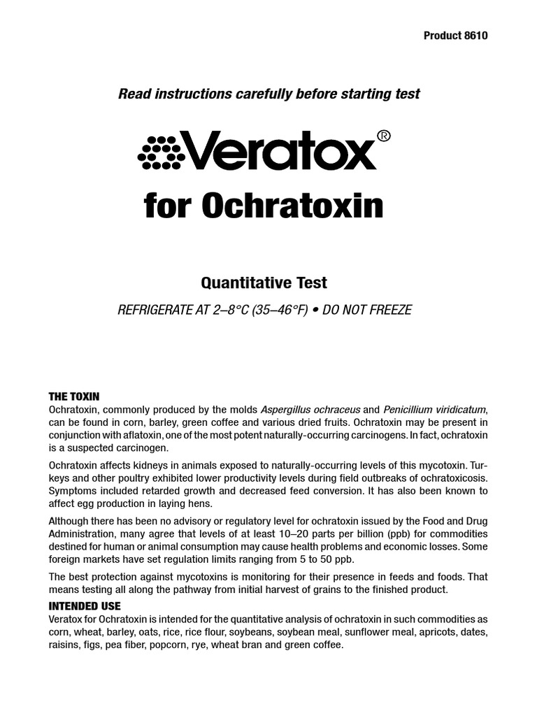 Veratox | PDF | Mycotoxin | Nature