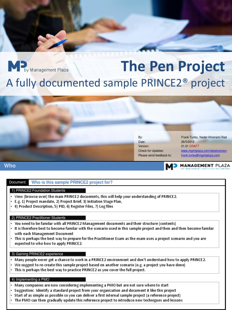 The Pen Project A Fully Documented Sampl PDF | PDF | Project Management ...
