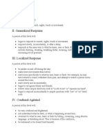 Rancho Los Amigos Scale | PDF | Coma | Psychiatry