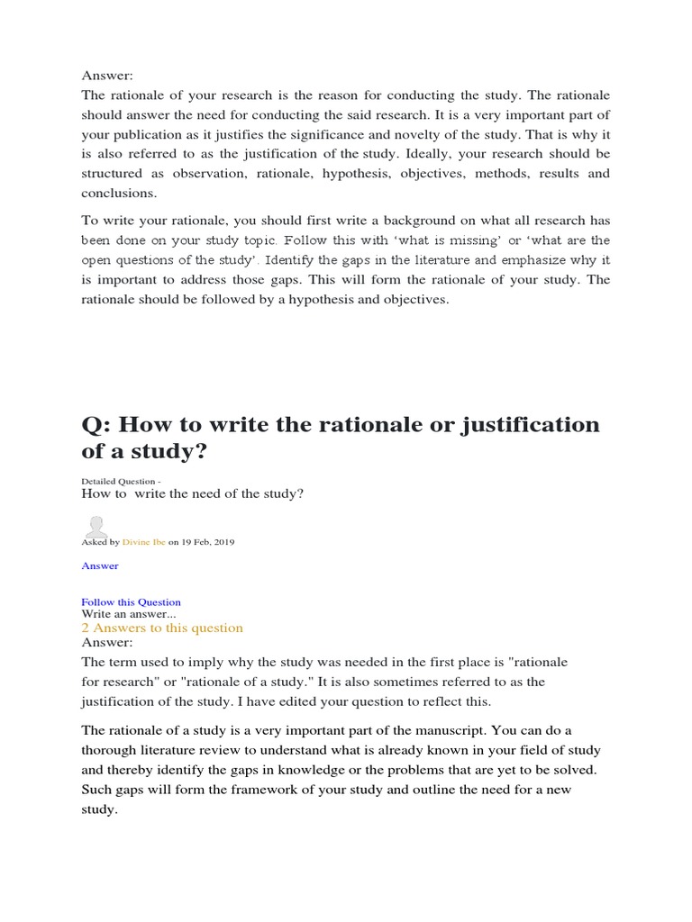 Rationale | PDF | Question | Science