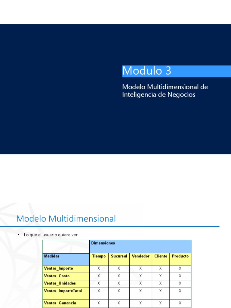 Modelos de Datos en Inteligencia de Negocios | PDF | Gestión de datos ...