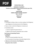 RPC Book 2 and Special Penal Laws Elements | PDF | Perjury | Forgery