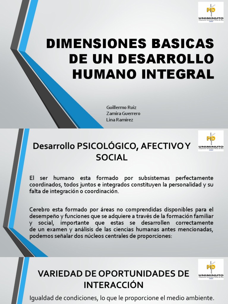 Dimensiones Básicas en El Ser Humano | PDF