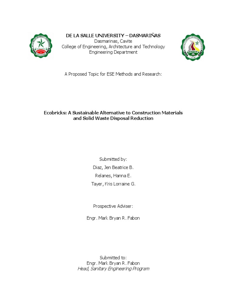 Tentative Title 4 | PDF | Recycling | Landfill