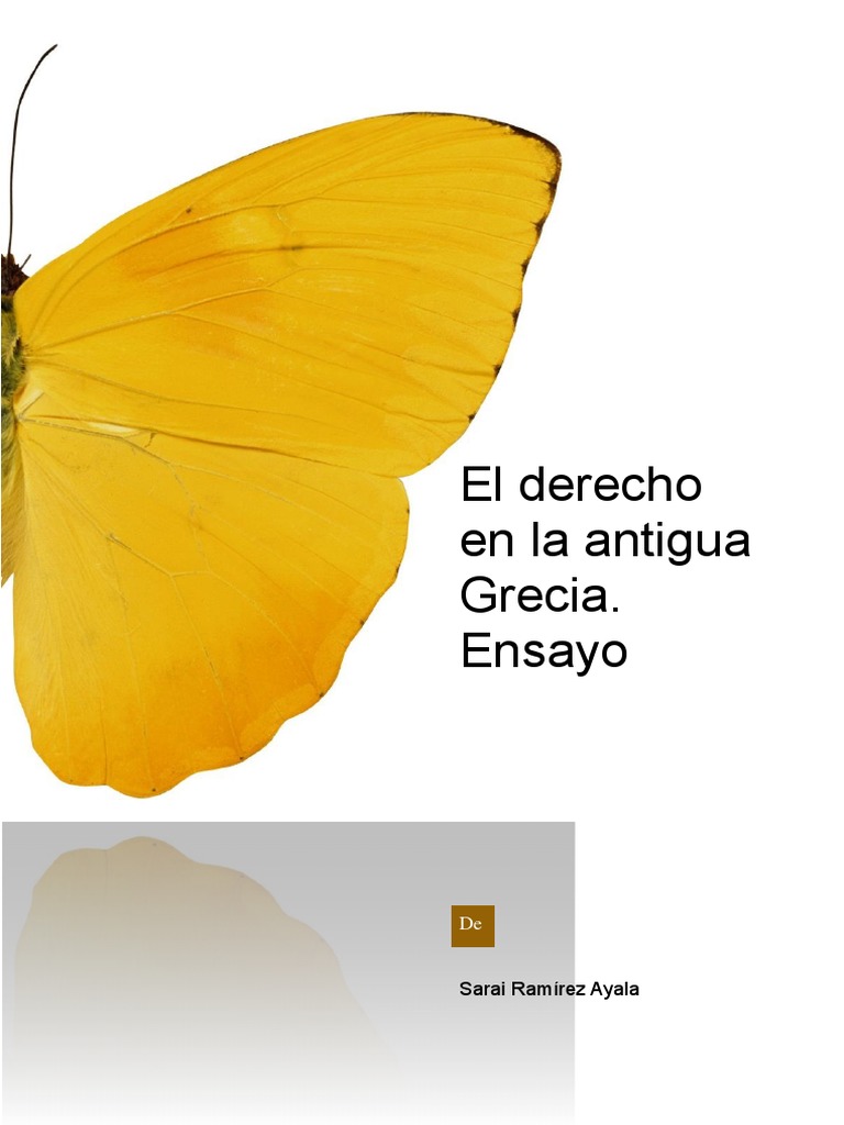 Ensayo El Derecho en La Antigua Grecia | PDF | Antigua Grecia | Gobierno