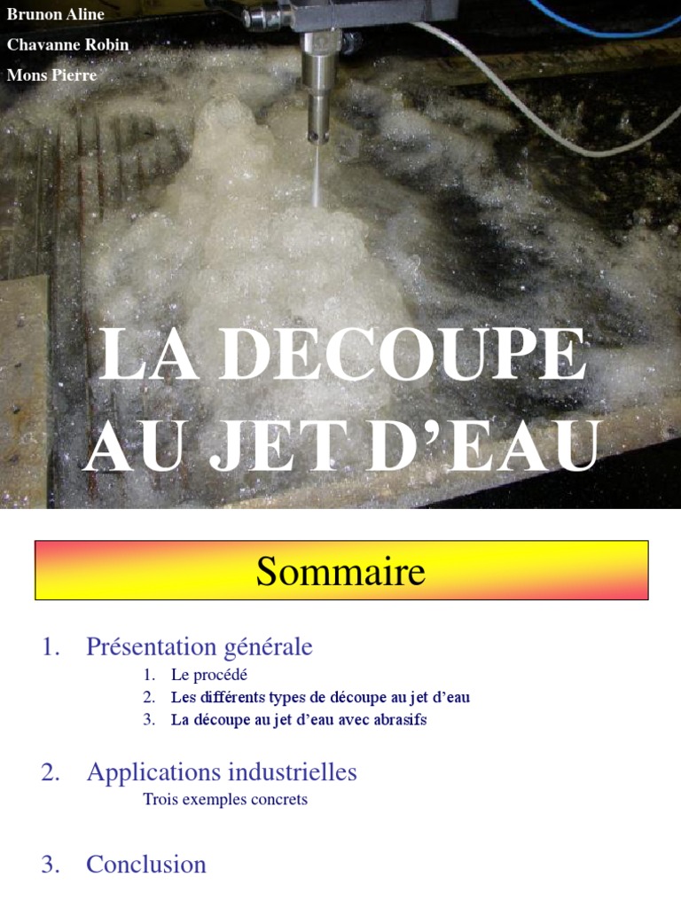 Decoupe Jet D'eau | PDF | Plastique | Acier