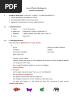 Kindergarten Animal Habitat Lesson Plan | PDF | Lesson Plan | Teaching