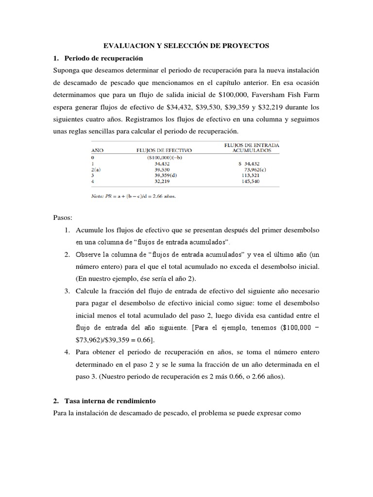 Ejercicios Exposiciones | PDF | Valor presente neto | Tasa interna de ...
