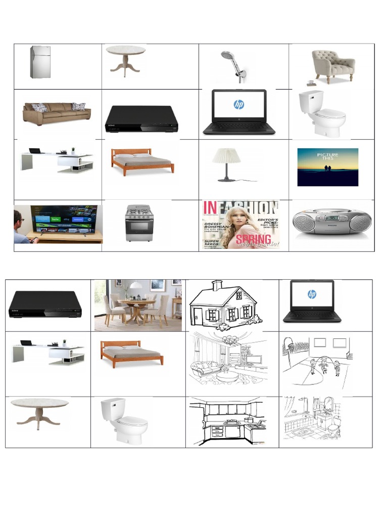 Bingo Partes de La Casa | PDF