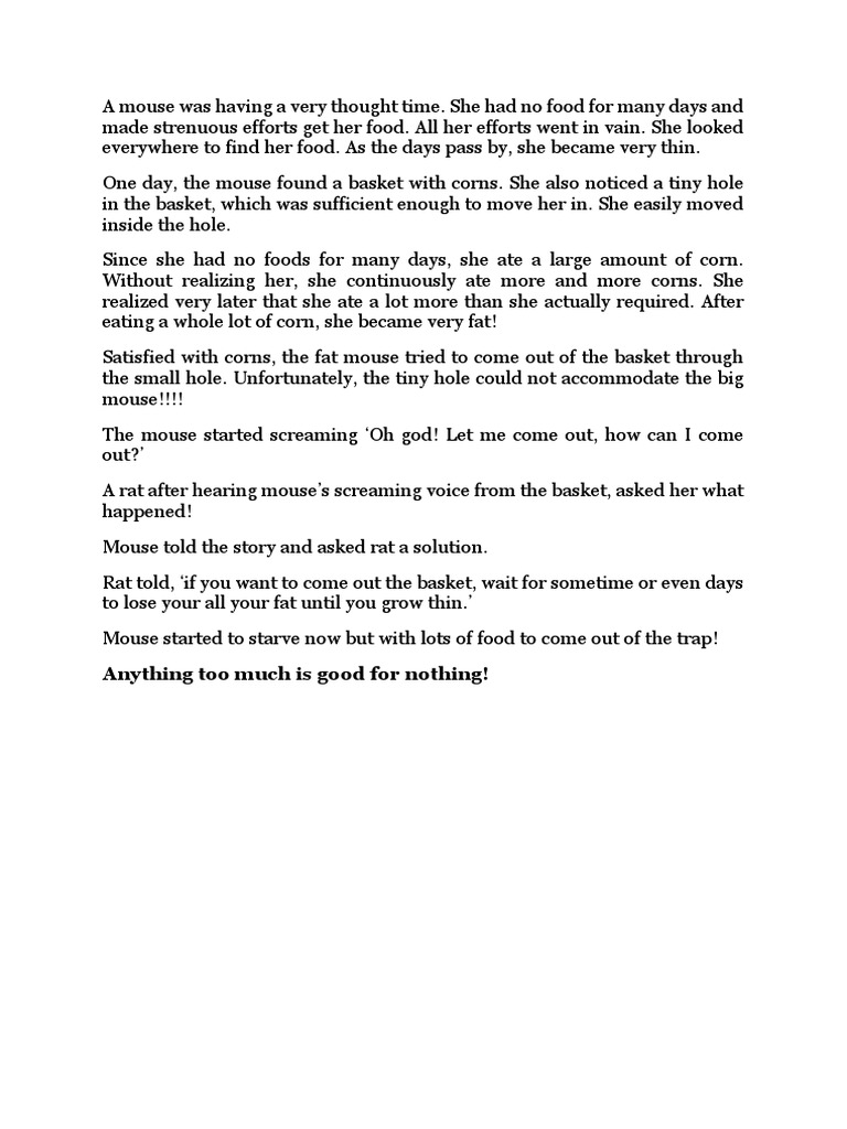 The Hungry Mouse | PDF