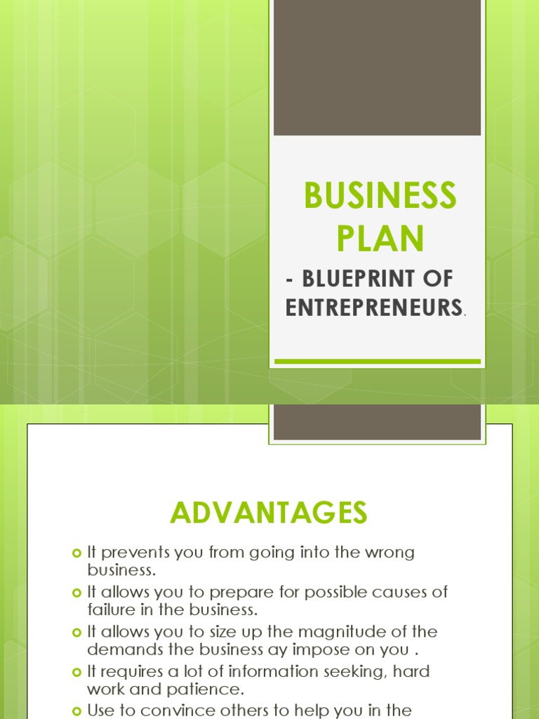 Business Plan: - Blueprint of Entrepreneurs | PDF