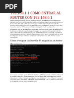 Accede A Tu Router Claro Guatemala | PDF | Enrutador (Computación ...