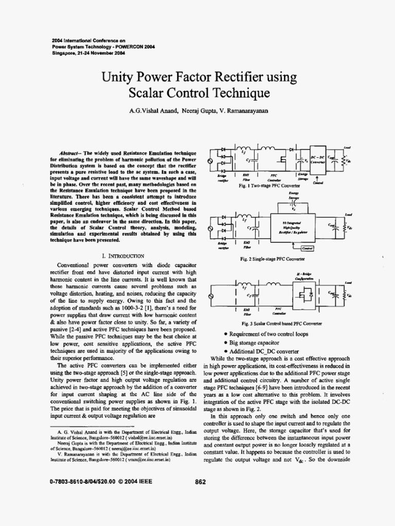 Unity Power Factor | Rectifier | Control Theory