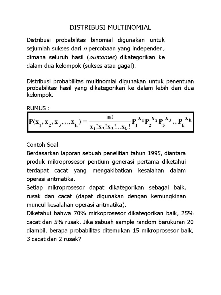 Distribusi Multinomial Daffa Fix | PDF | Metode & Bahan Ajar | Komputer