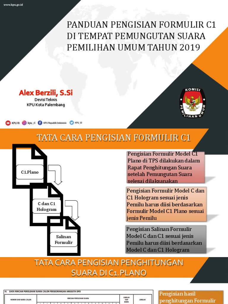 Tata Cara Pengisian Formulir Model C1 | PDF