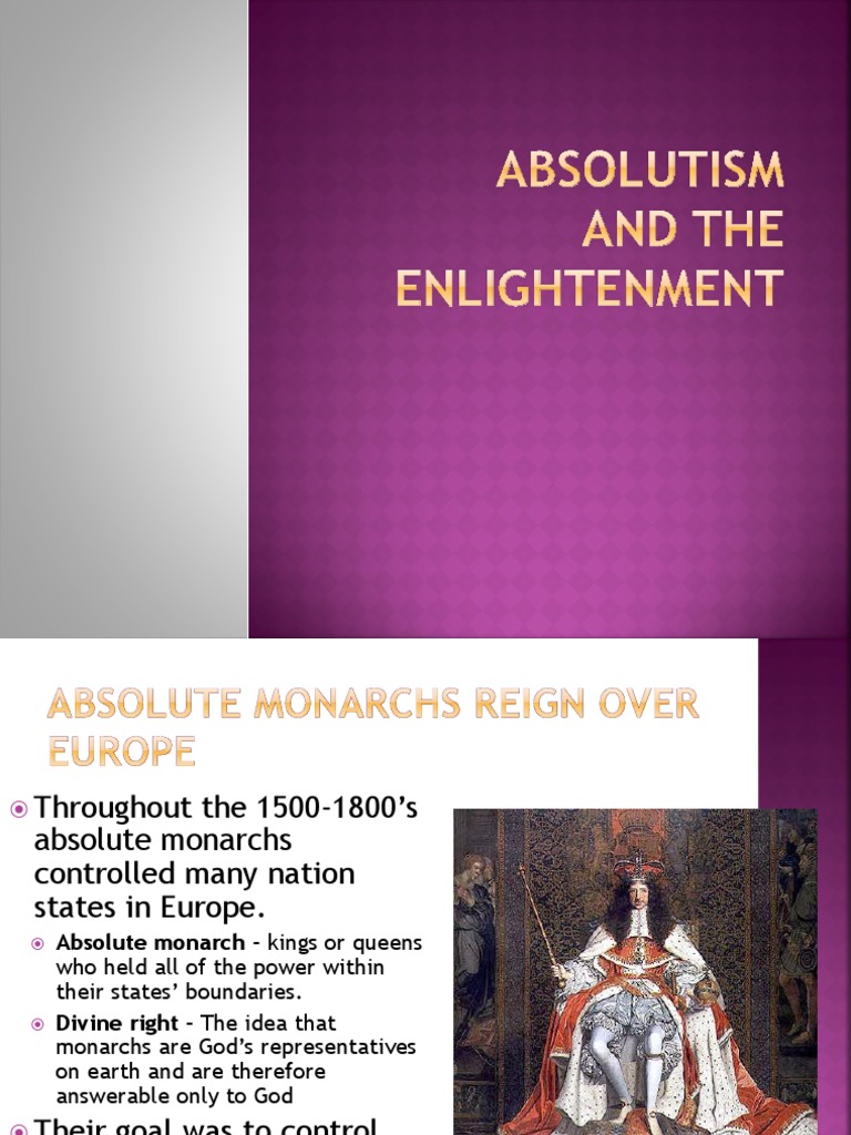 Enlightenment and Absolute Monarchy | PDF | Galileo Galilei | Heliocentrism
