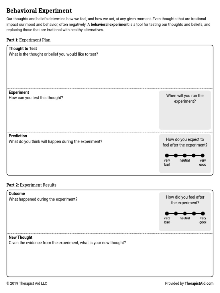 Behavioral Experiment | PDF