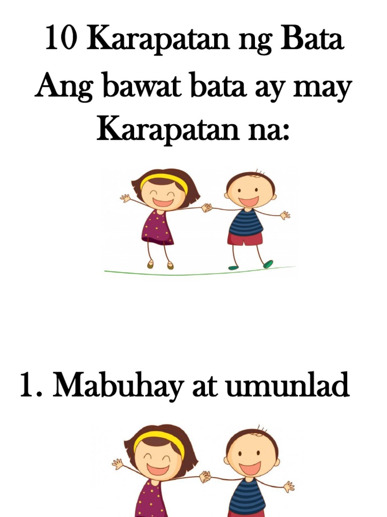 10 Karapatan NG Bata | PDF