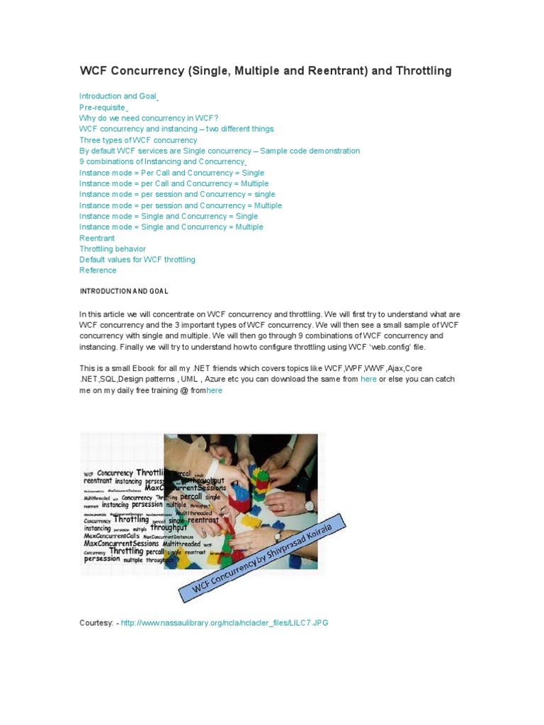 WCF Concurrency | PDF | Thread (Computing) | Concurrency (Computer Science) WCF Concurrency | PDF | Thread (Computing) | Concurrency (Computer Science)