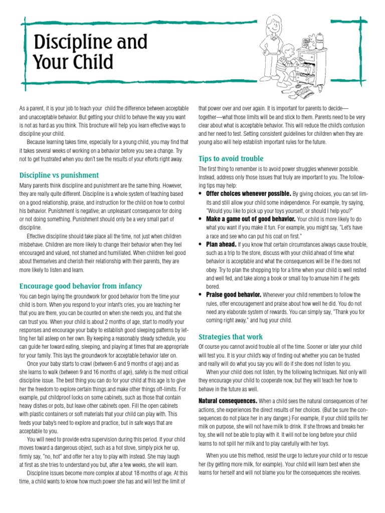 Discipline and Your Child: Tips To Avoid Trouble | PDF | Spanking ...