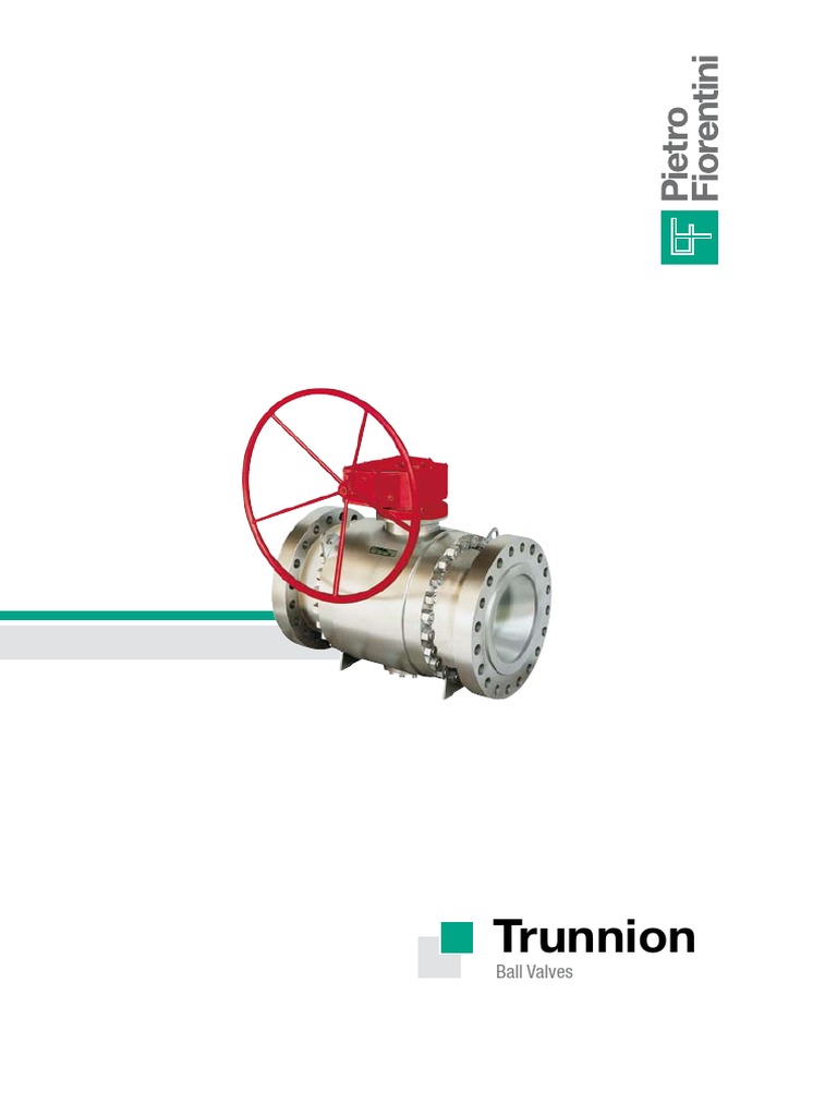 Trunnion | PDF | Valve | Mechanical Engineering