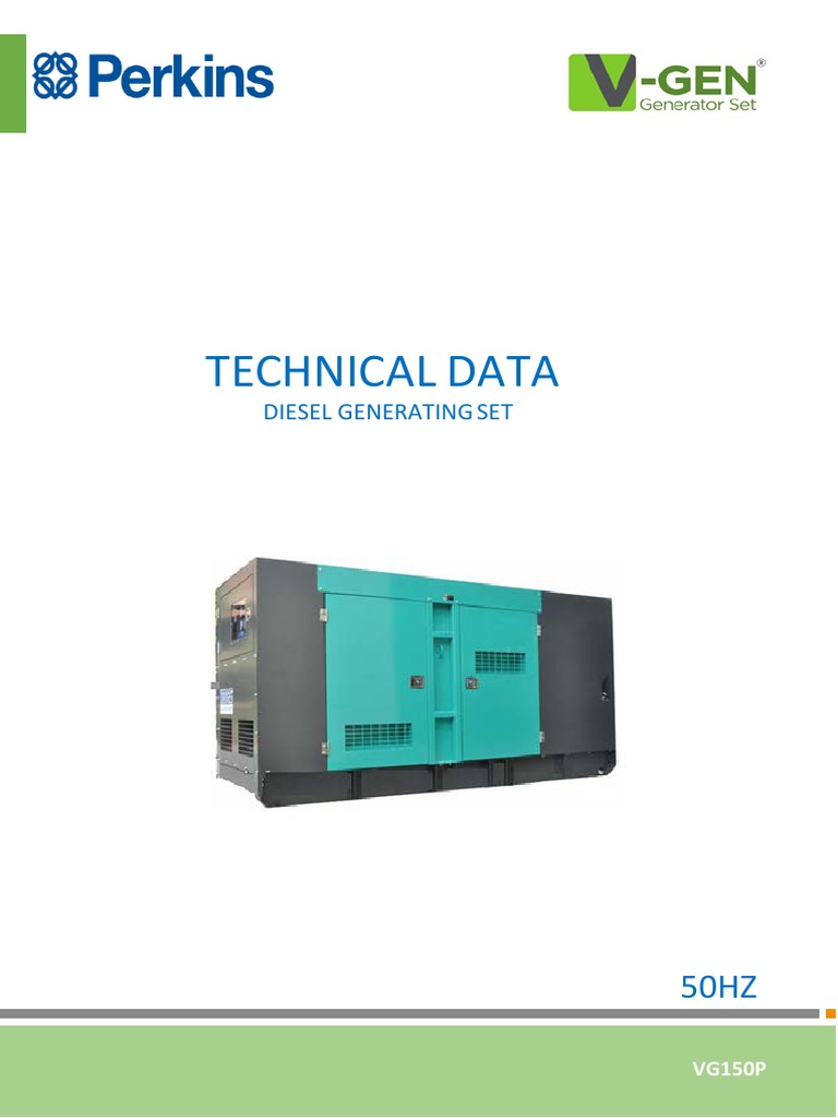 Technical Data: Diesel Generating Set | PDF | Engines | Power (Physics)