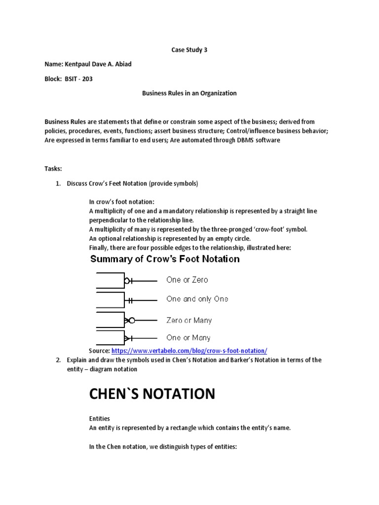 Chen and Barker Notation Overview | PDF | Identifier | Scientific Modeling