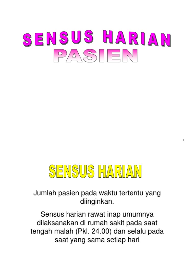 Pertemuan VIII Sensus Harian Baru | PDF