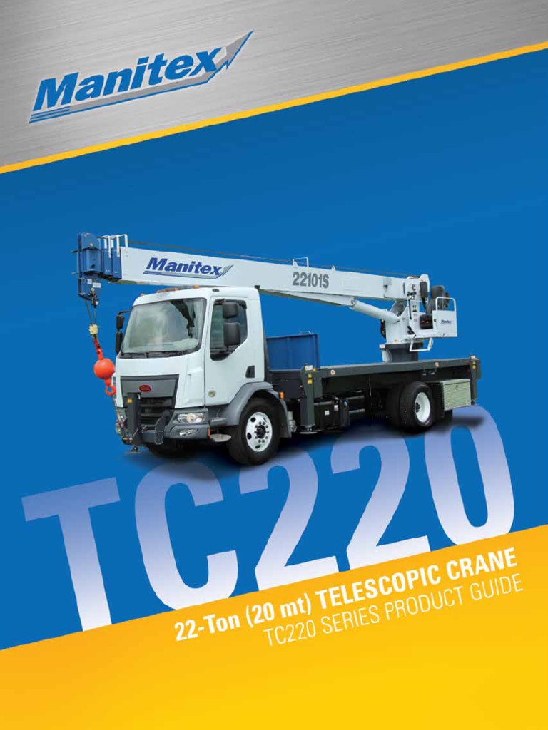 MTX TC220 PC EN V3 0916 - Web | PDF | Crane (Machine) | Truck
