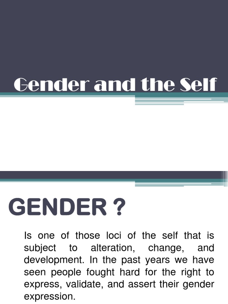 Gender and The Self | PDF | Social Science