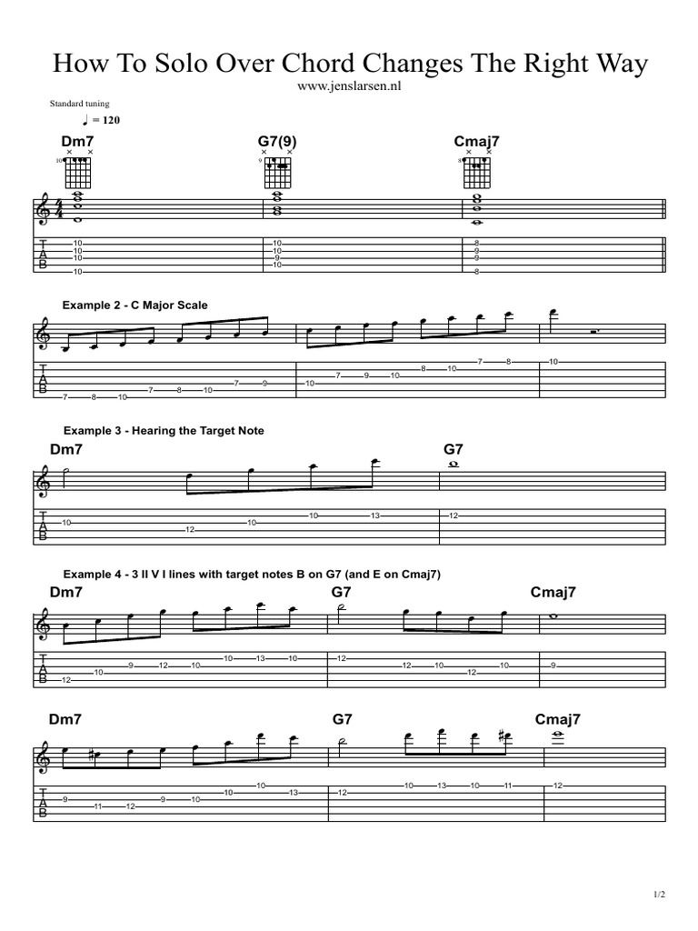 How To Solo Over Chord Changes The Right Way | PDF | Pitch (Music) | Musical Techniques