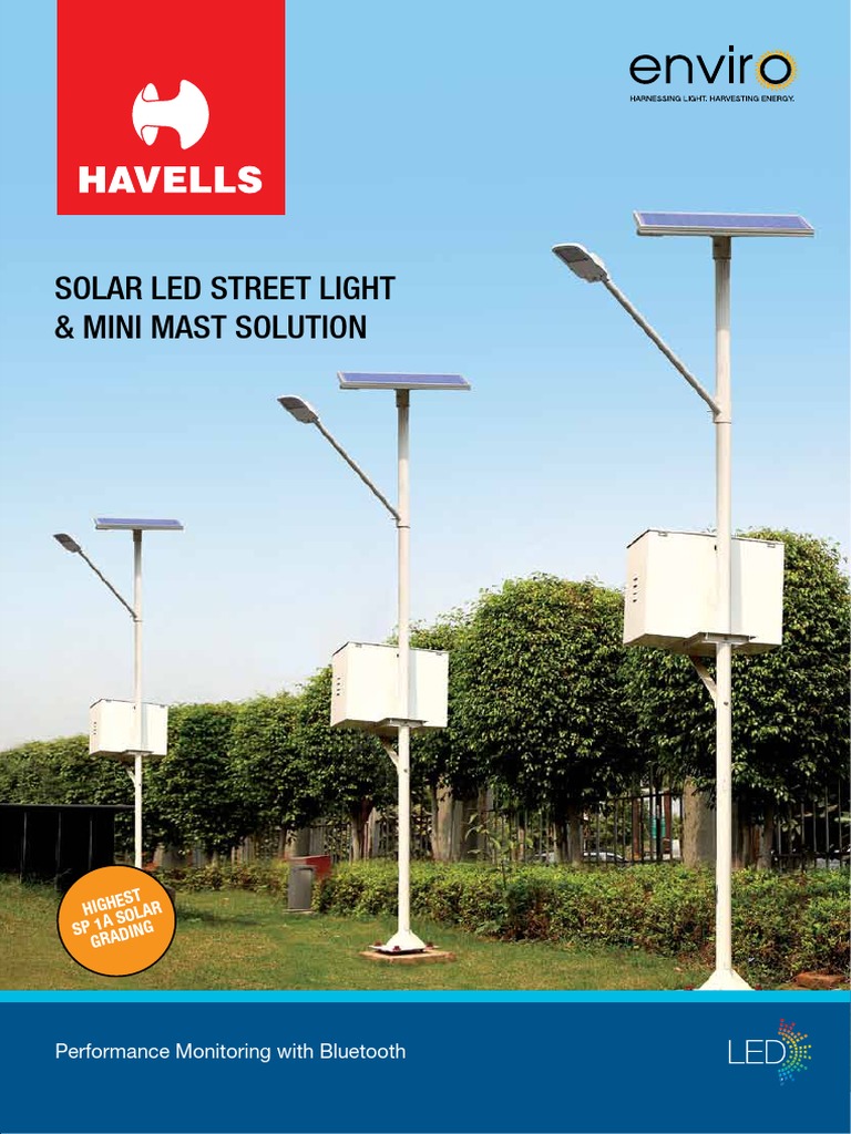 Catalogue Havells Solar Street Light Mini Mast Solution | PDF ...