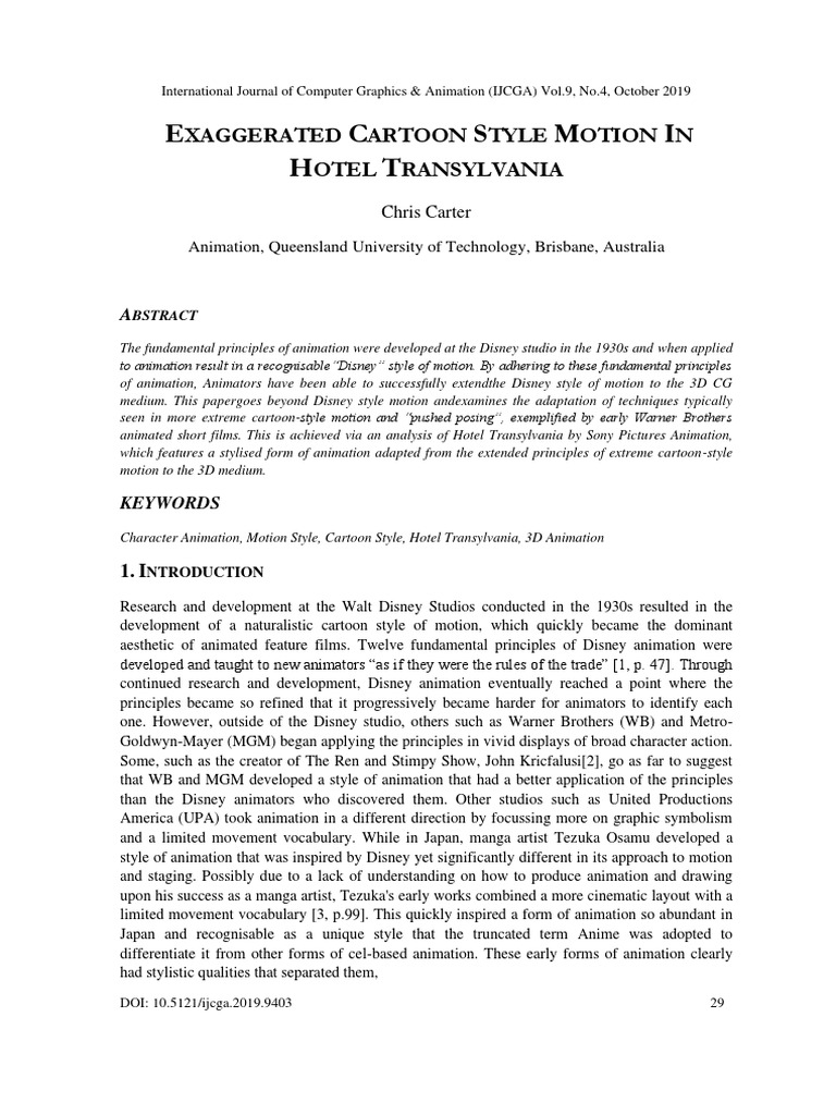 Exaggerated Motion in Hotel Transylvania | PDF | Animation | Computer ...