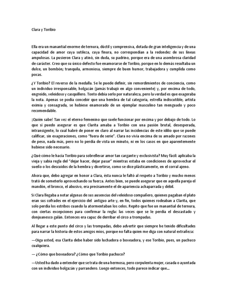 Clara y Toribio | PDF | Burro | Circo