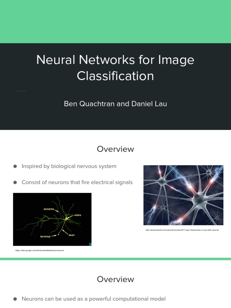 Neural Network For Image Classification | PDF | Artificial Neural ...