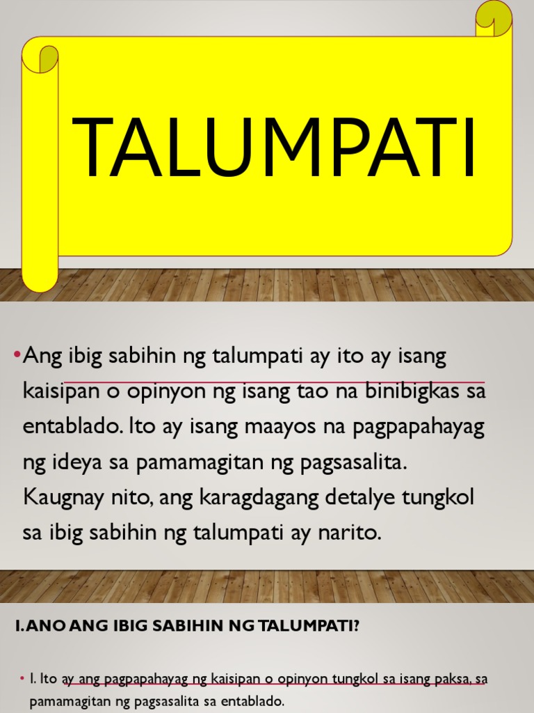 Powerpoint Talumpati | PDF
