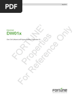 DW01-P DataSheet V10 PDF | PDF | Mosfet | Lithium Ion Battery
