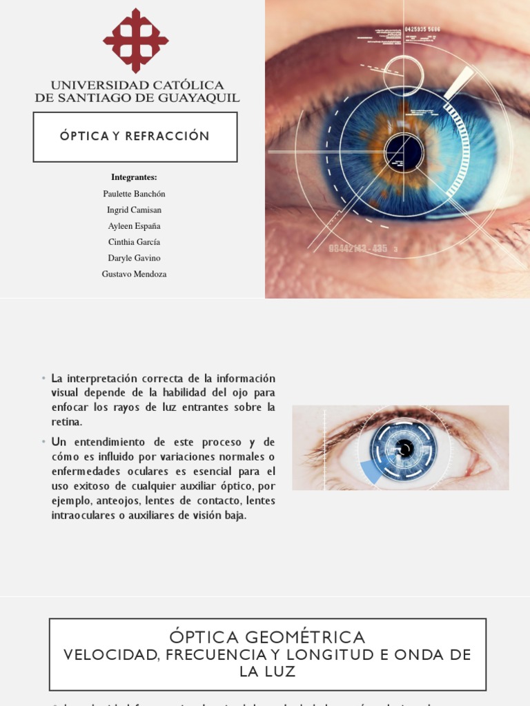 Optica y Refraccion | PDF | Óptica | Ojo humano
