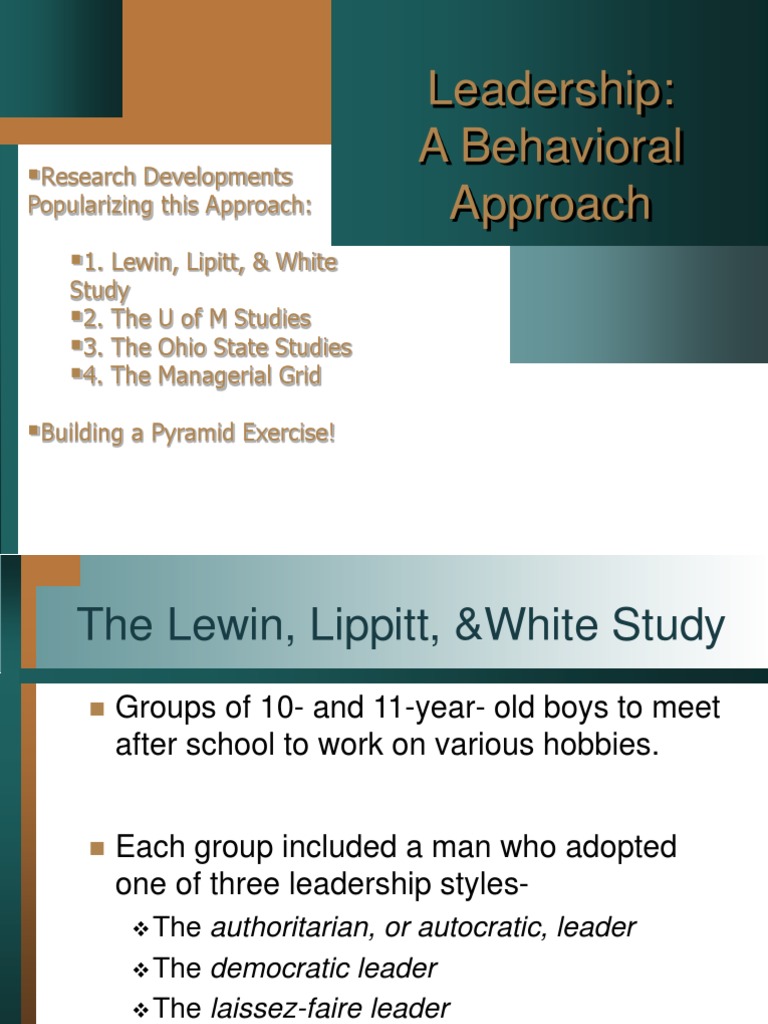 Leadership: A Behavioral Approach | Download Free PDF | Systems ...