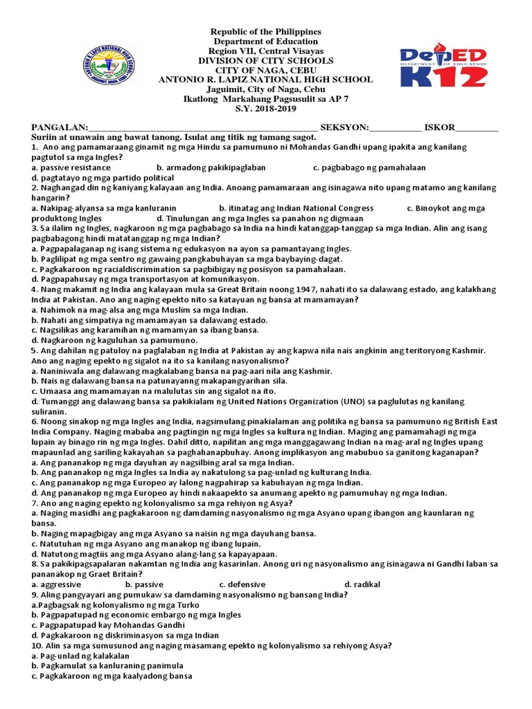 ikatlong markahang pagsusulit sa ap 7.docx