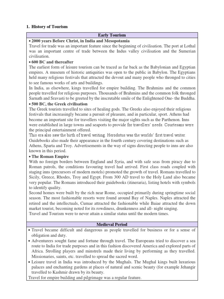 History of Tourism Early Tourism | PDF | Tourism | Philippines