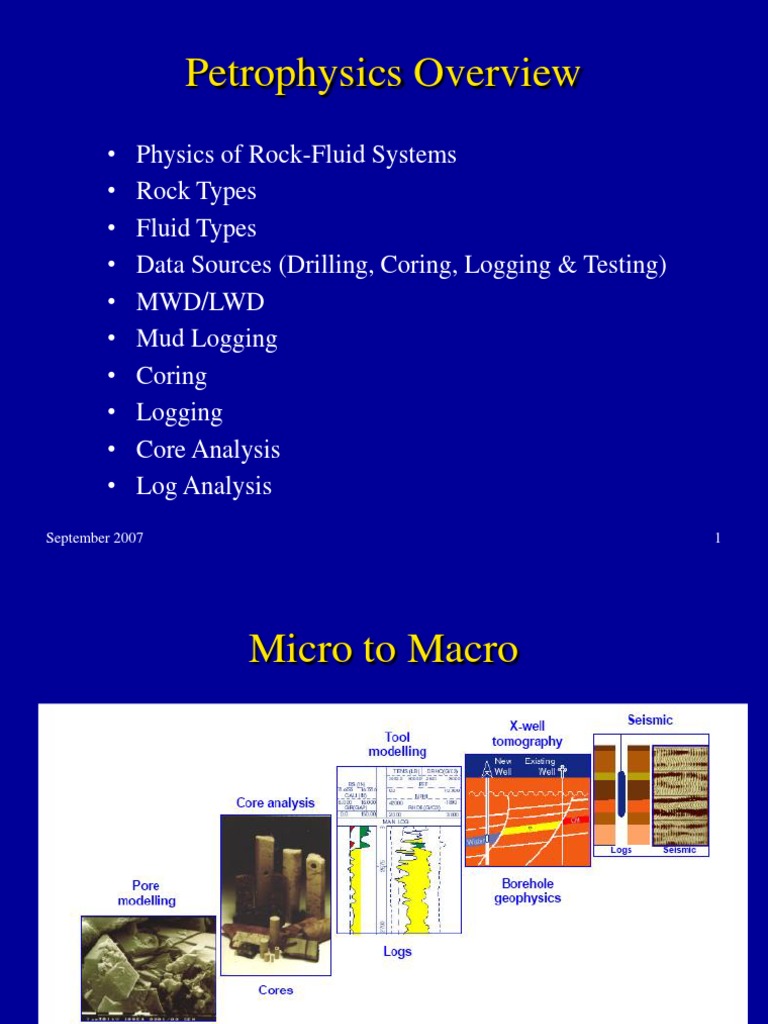 Petrophysics Overview RMB | PDF | Fuel Production | Petroleum